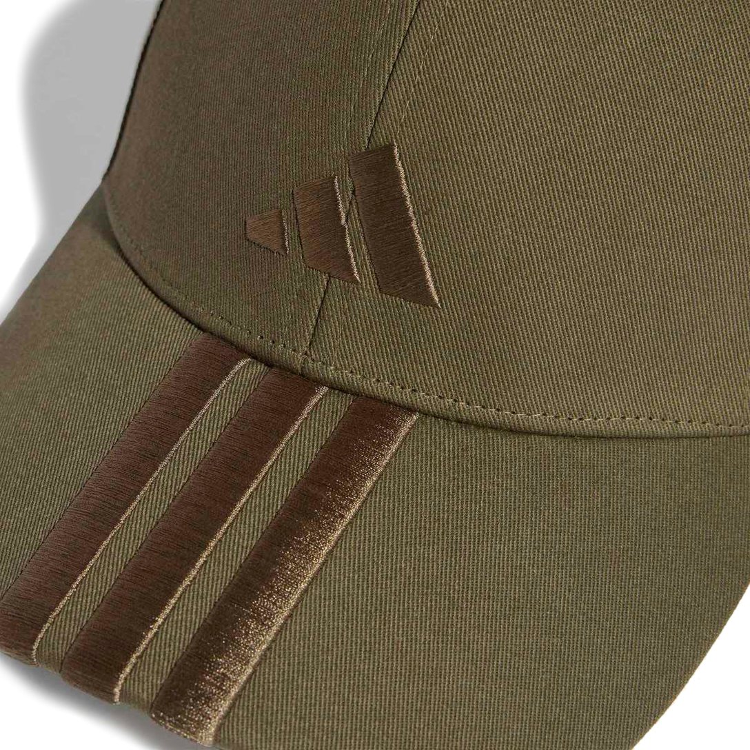 Boné Aba Curva Adidas 3 Listras Strapback - Marrom | Netshoes