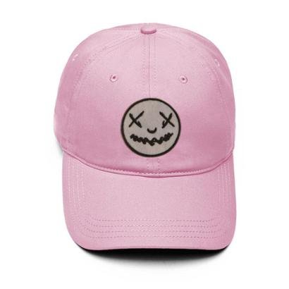 Boné Aba Curva Regulável Strapback Emoji Calado - Rosa | Netshoes