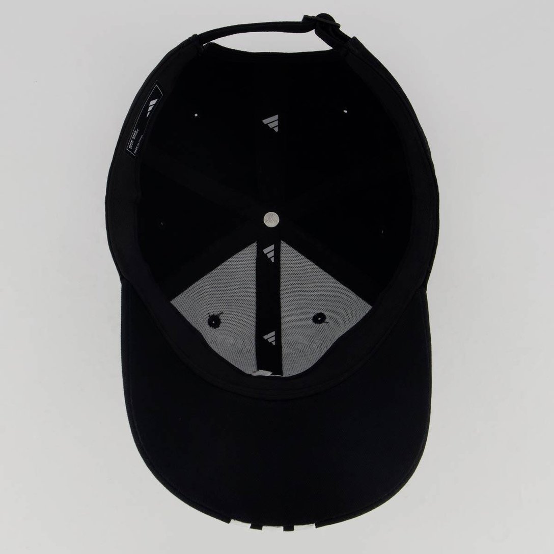 Boné Adidas 3 Listras Preto - Preto | Netshoes