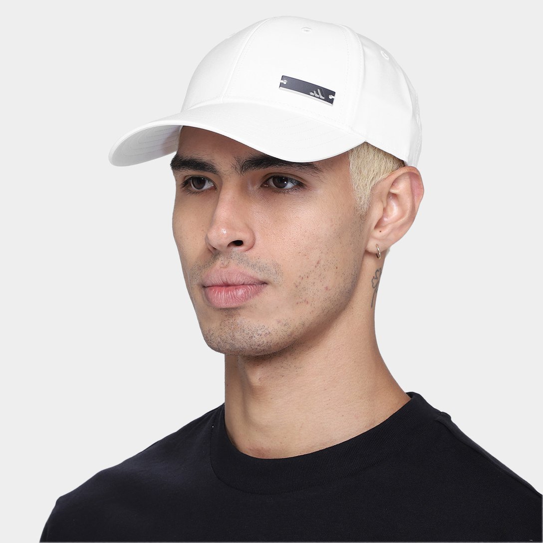 Boné Adidas Aba Curva Strapback Essentials Básico - Branco | Netshoes