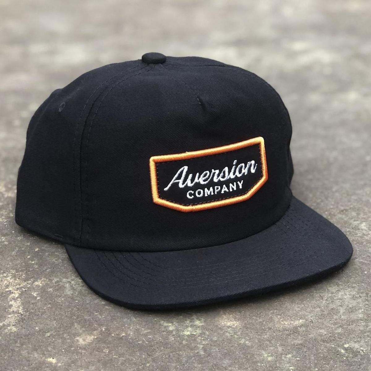 Boné Aversion Snapback Desestruturado Aba Reta - Model Badge - Preto ...