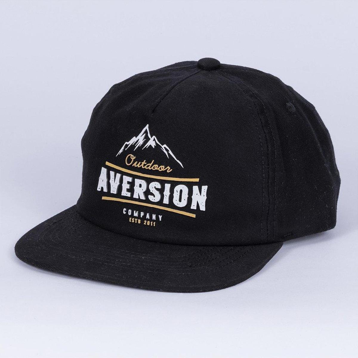 Boné Aversion Snapback Desestruturado Aba Reta - Model Outdoor - Preto ...