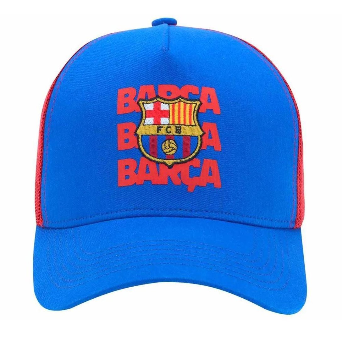Boné Barcelona Aba Curva SuperCap Bordado Barça - Azul/Vermelho - Azul ...