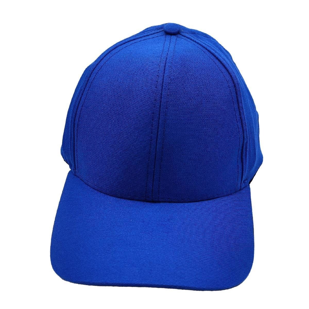 Boné Básico Liso Aba Curva Ajuste Unissex Moda Simples - Azul | Netshoes