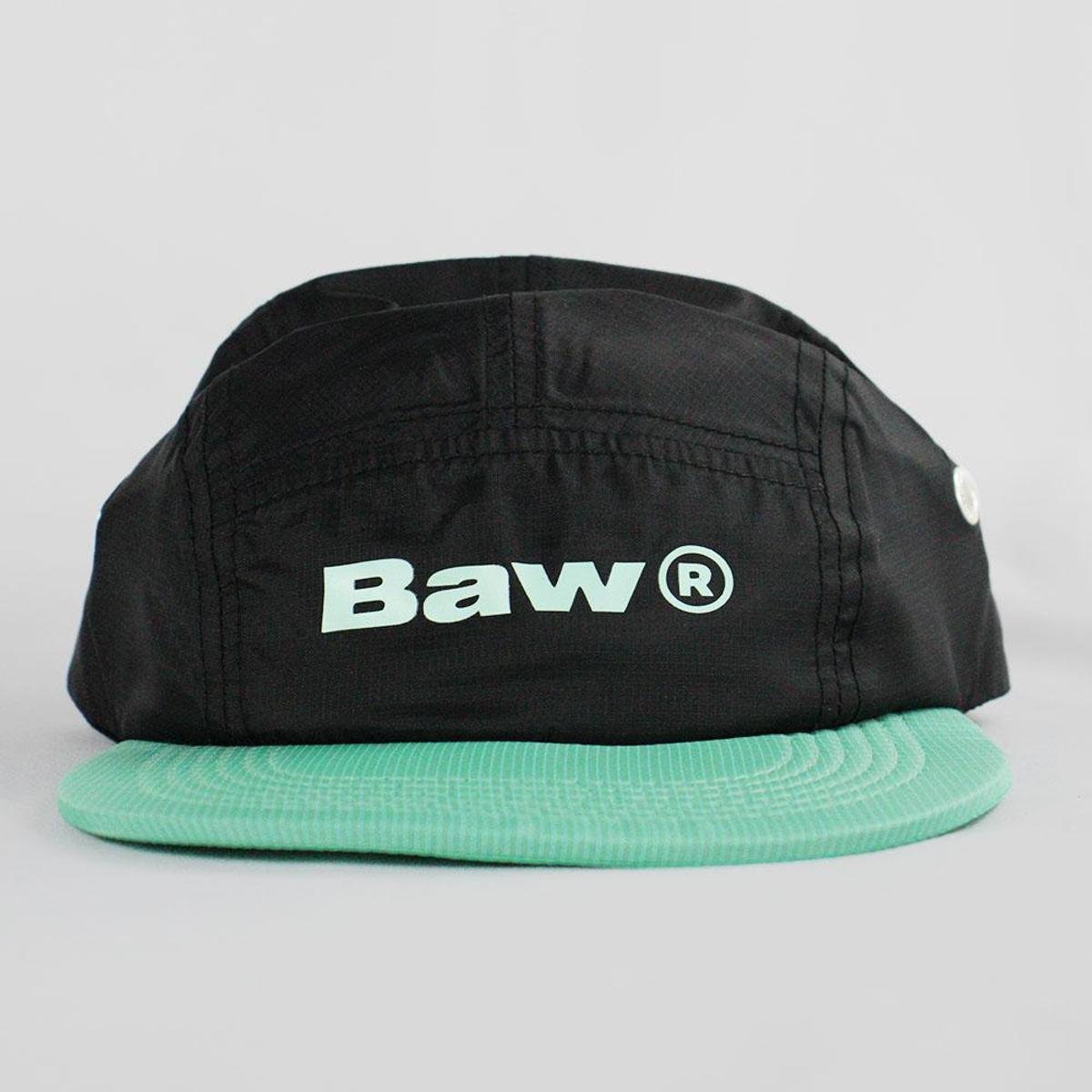 Boné Baw R Five Panel Preto e Verde - Preto | Netshoes