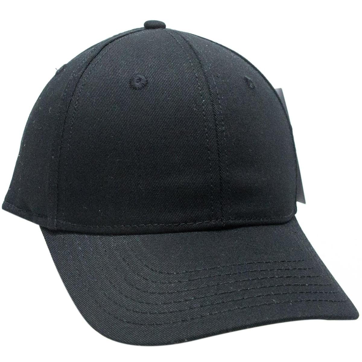 Boné Bombeta Aba Curva Heyan Preto Algodão Feminino Masculino Unissex 6 ...