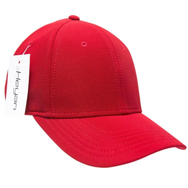 Boné Bombeta Heyan Aba Curva Fechado 6 Gomos Masculino - Vermelho ...
