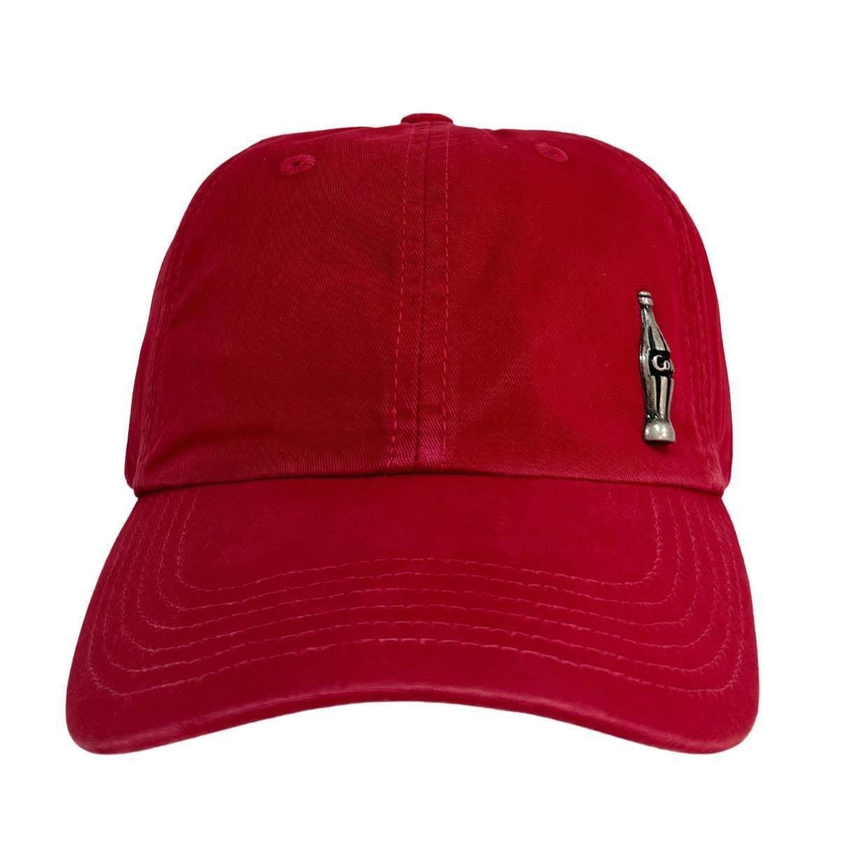 Boné Coca Cola Adulto Basico Logo Metal Coke Garrafinha Vermelho ...