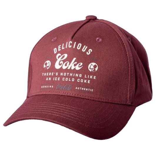 Boné Coca Cola Silk Coke Delicious Vinho | Netshoes