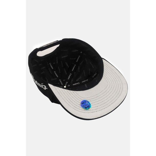 Boné Compton Aba Reta Snapback Born And Raised Preto - Preto | Netshoes