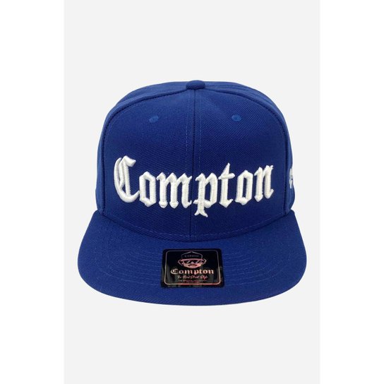 Boné Compton Aba Reta Snapback Classic Azul Royal - Azul | Netshoes