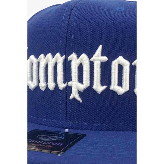 Boné Compton Aba Reta Snapback Classic Azul Royal - Azul | Netshoes