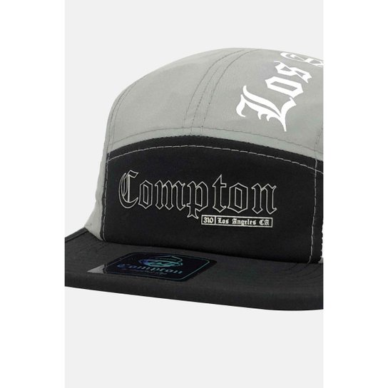 Boné Compton Five Panel Los Angeles Cinza - Cinza | Netshoes