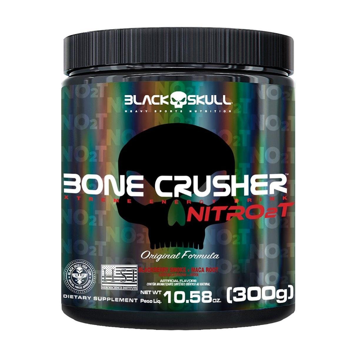 Bone Crusher Nitro 2T 300gr - Black Skull - Preto | Netshoes