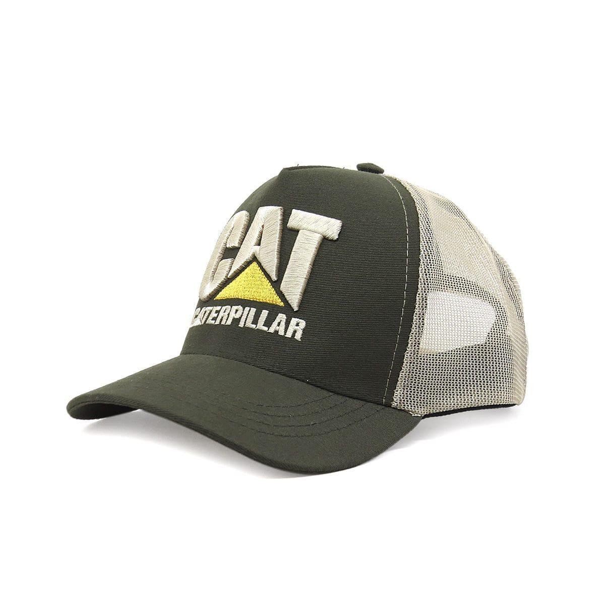 Boné Excavator Trucker Original Aba Curva Bordado Alto Relevo - Verde ...