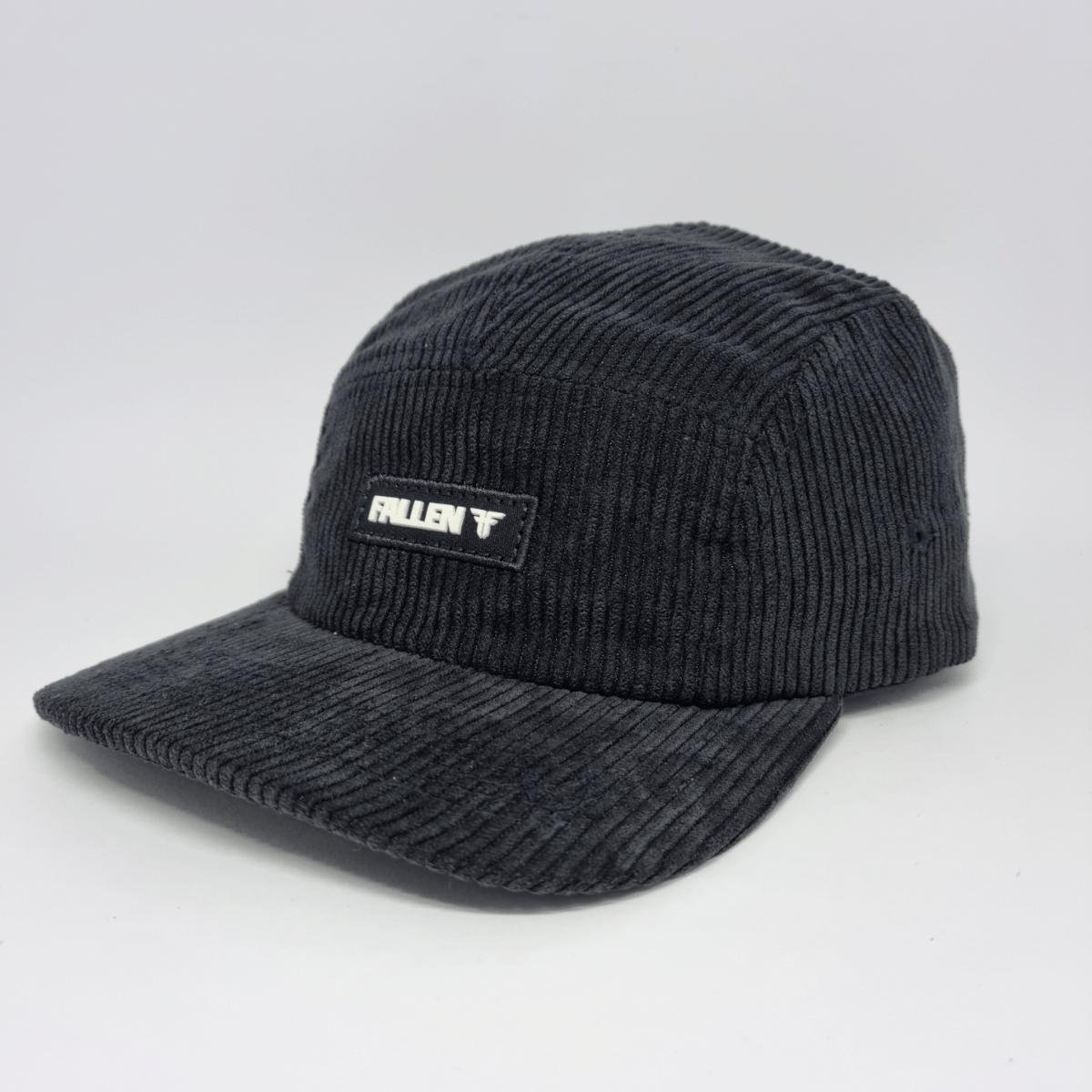 Boné Fallen Five Panel Veludo Preto - Adulto - Preto | Netshoes