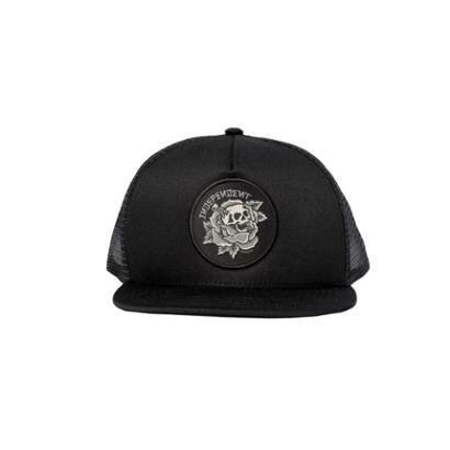 Boné Independent Trucker Dressen Skull Rose - Preto - Preto | Netshoes