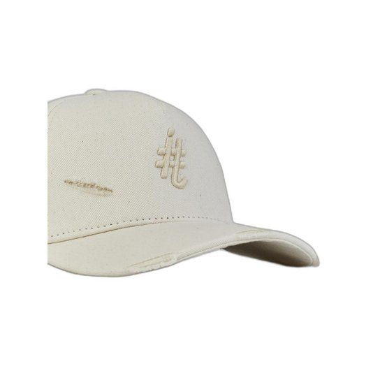 Boné Itals Destroyed Brasão Off-White - Branco | Netshoes