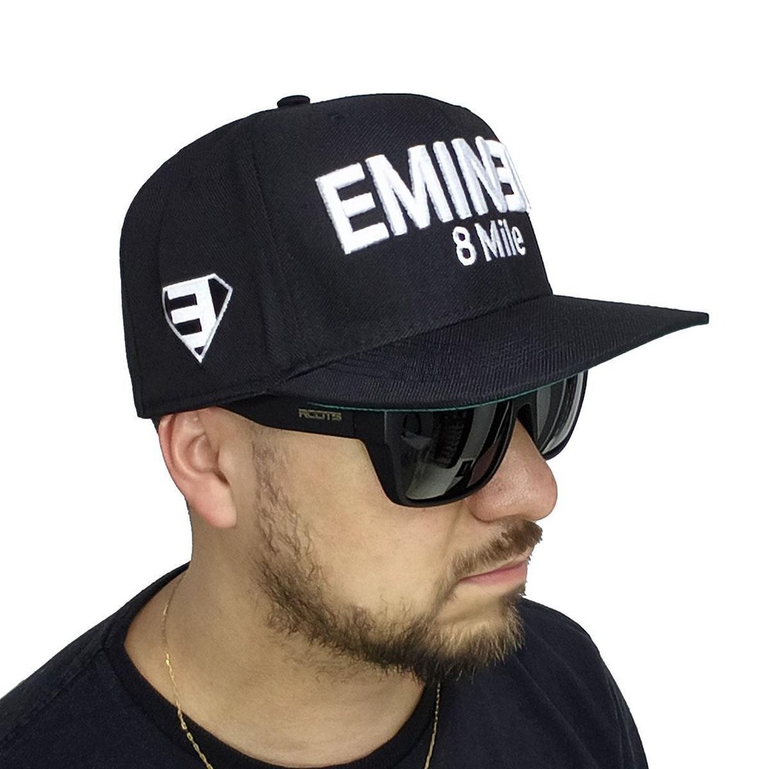 Boné Joker Snapback aba reta Eminem Rapper Preto JOK-241 - Preto | Netshoes