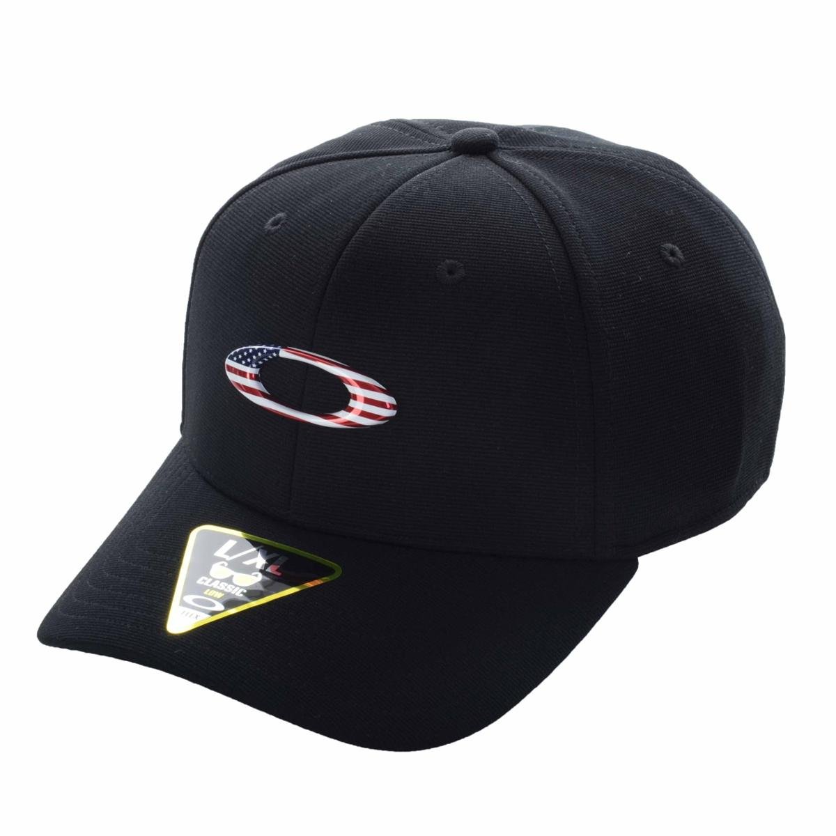 Boné Masculino Oakley Tincan American Flag Preto - Preto | Netshoes