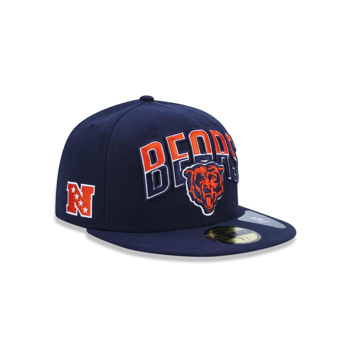 BONÉ NEW ERA 59FIFTY CHICAGO BEARS NFL FECHADO - Azul | Netshoes