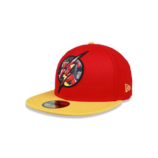 BONÉ NEW ERA 59FIFTY THE FLASH FECHADO - Vermelho | Netshoes