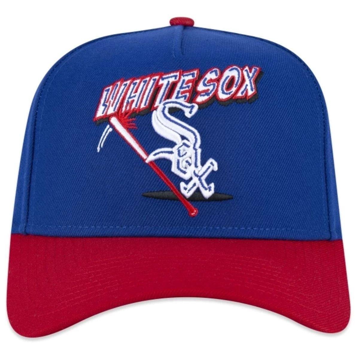 Boné New Era 940 A Frame Chicago White Sox World Of Logos - Azul | Netshoes