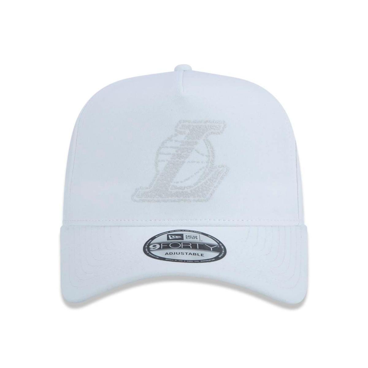 Boné New Era 9FORTY A-Frame Aba Curva Ajustável NBA Los Angeles Lakers ...