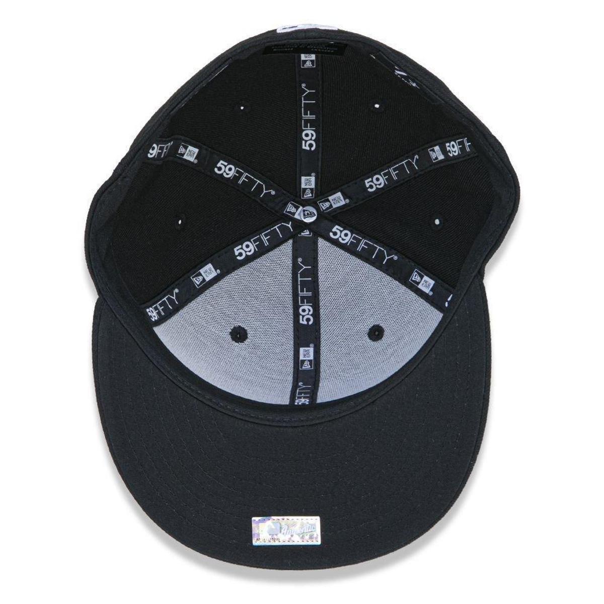 Boné New Era Chicago White Sox 5950 Game Cap Fechado - Preto | Netshoes