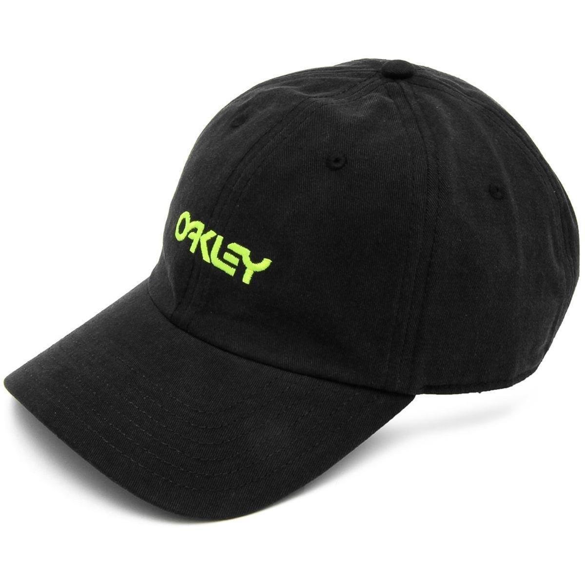 Boné Oakley 6 Panel Washed Cotton Hat - Preto | Netshoes