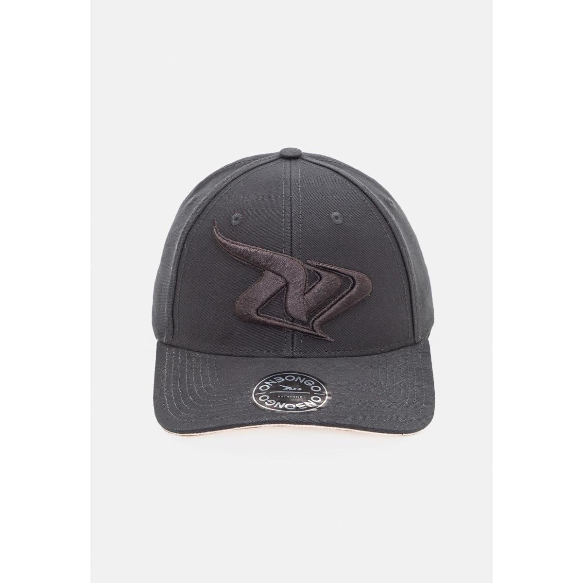 Boné Onbongo Snapback Aba Curva Masculino - Preto | Netshoes