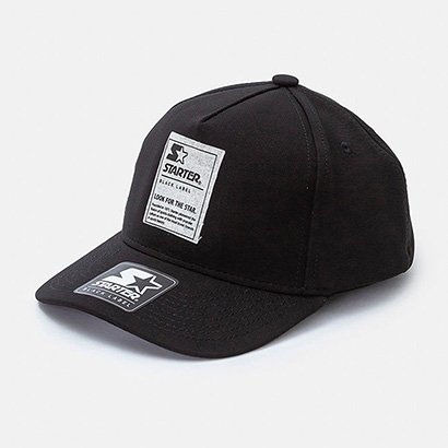 Boné Starter Aba Curva Fechado T835A Masculino - Preto | Netshoes