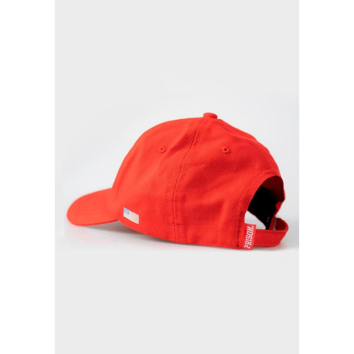 Boné Strapback Dad Hat Aba Curva Prison Vermelho - Vermelho | Netshoes