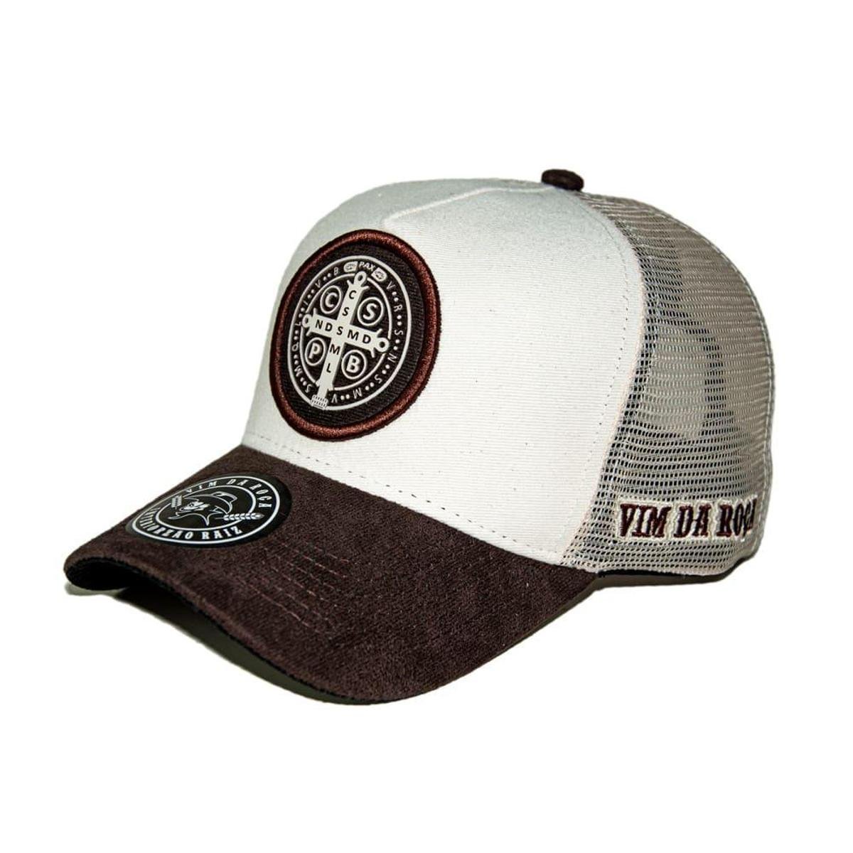 Boné Trucker VDR Medalha - Bege | Netshoes