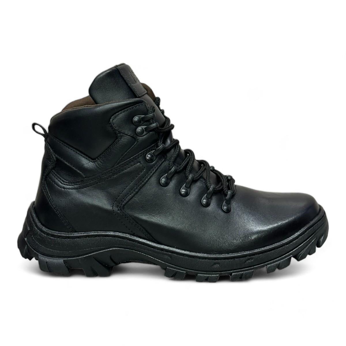 Bota Adventure Mega Boots Cano Alto Couro 17019 - Preto | Netshoes