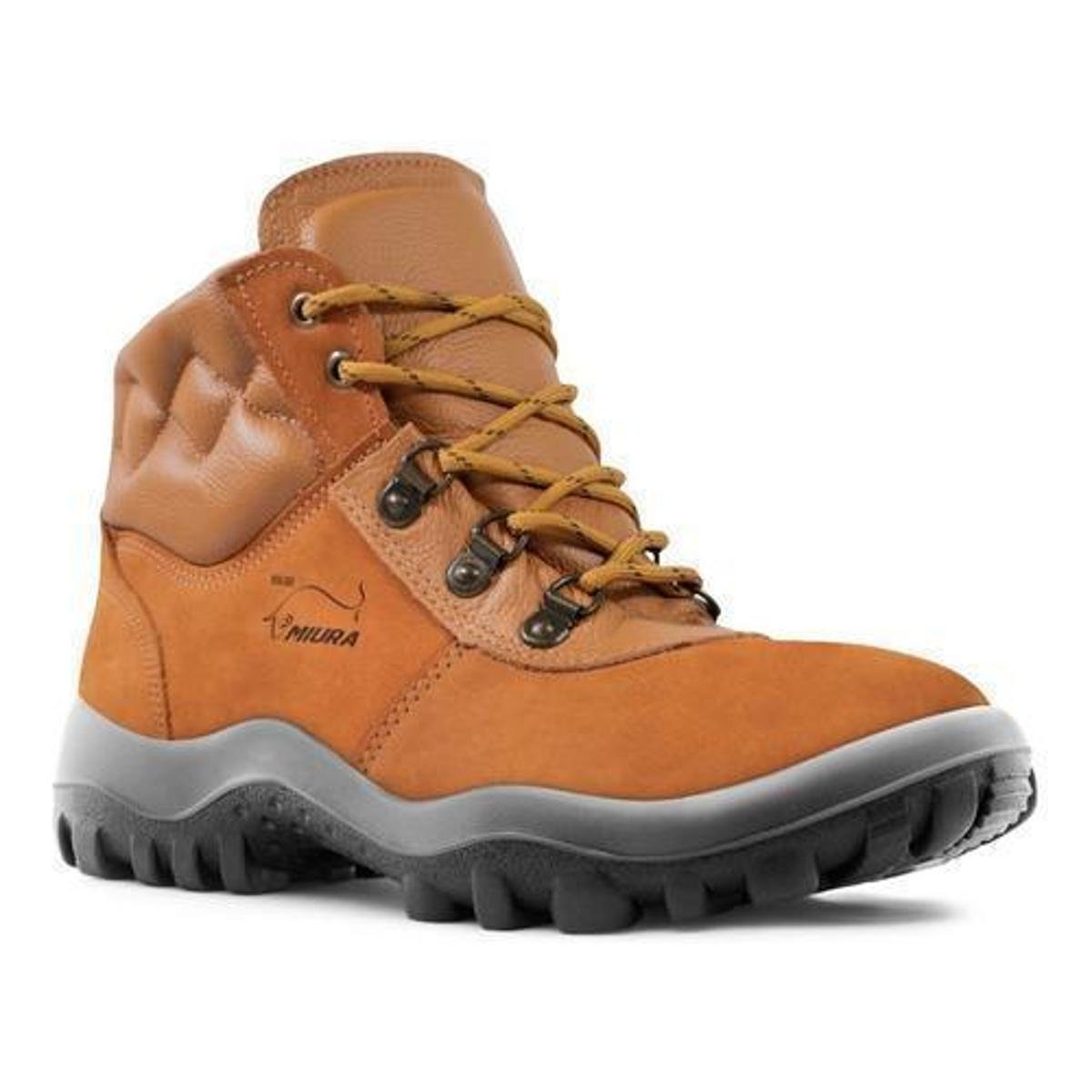 Bota Botina Nobuck Miura Safetline Bico Pvc Ca12783 - Caramelo | Netshoes