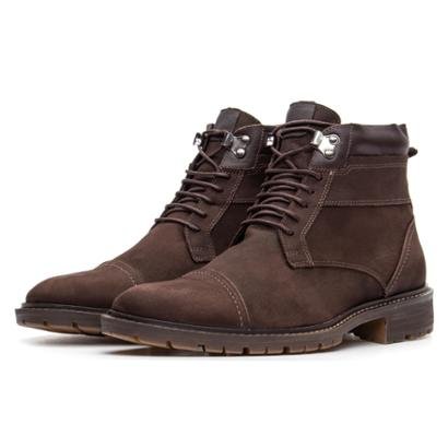 Bota Casual Masculina Vaqueiro Nobuck Bigioni - 709 - Café - Marrom ...