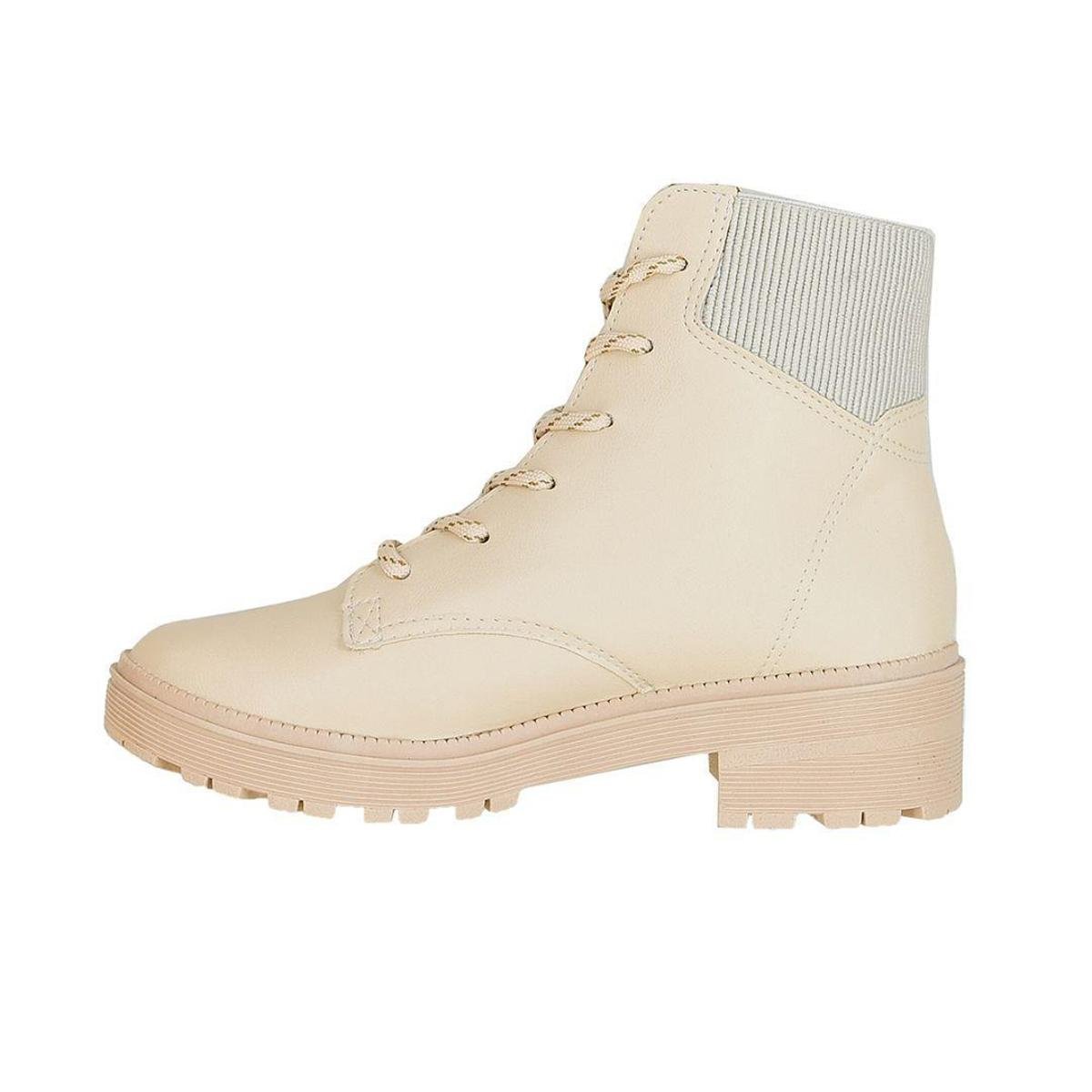 Bota Coturno Dakota Tratorada Elastico - - Bege | Netshoes