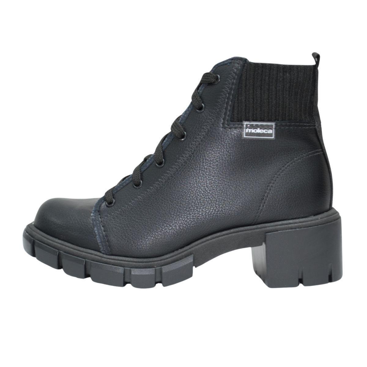 Bota Coturno Moleca Feminina - Preto | Netshoes