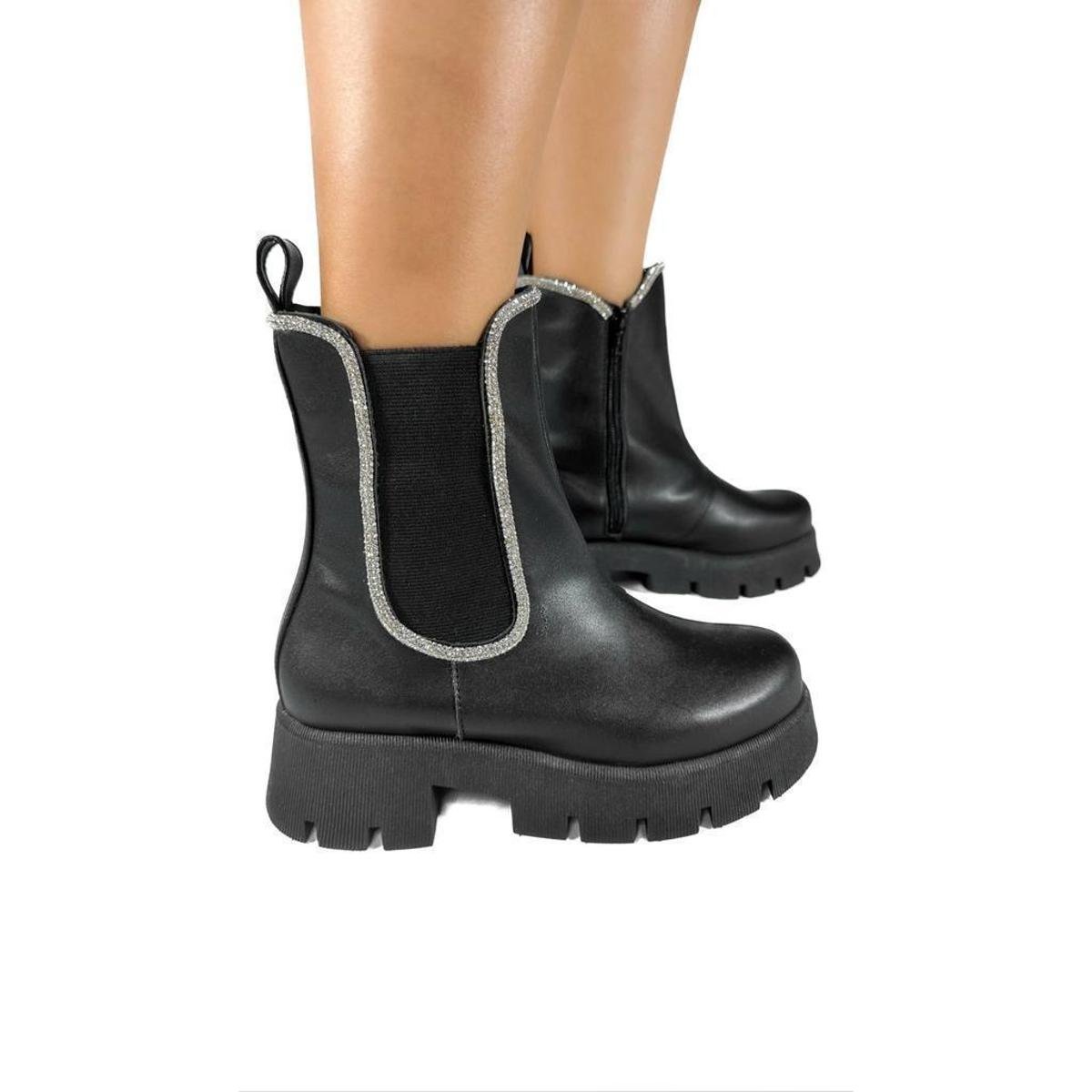 Bota Coturno Poceve Denton Feminina - Preto | Netshoes