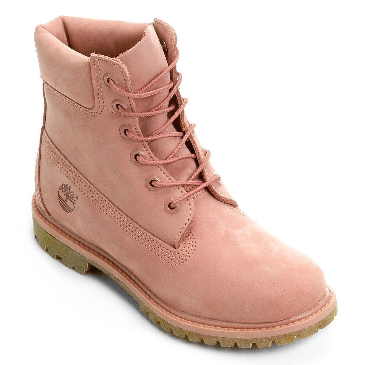 Bota Couro Cano Alto Timberland 6 pol. Premium Feminina - Compre Agora ...