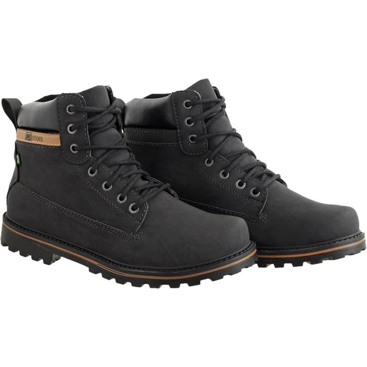Bota Couro Cr Shoes Masculina - Preto | Netshoes