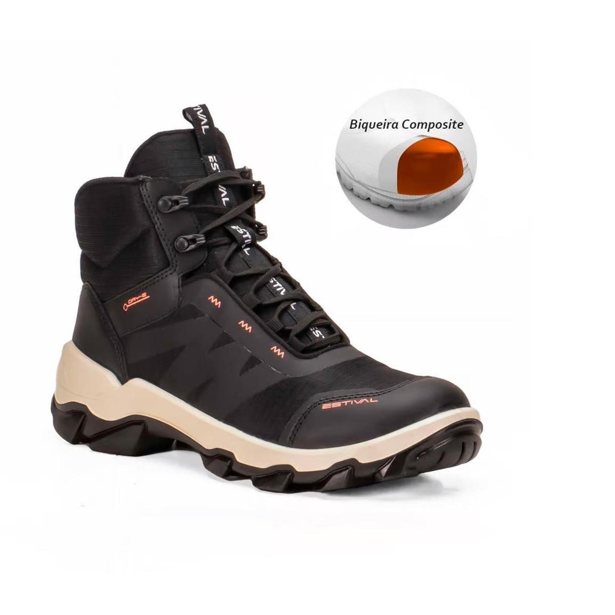 Bota Estival Future Modelo HB40003S1 Hybrid Bico Composite - Preto | Netshoes