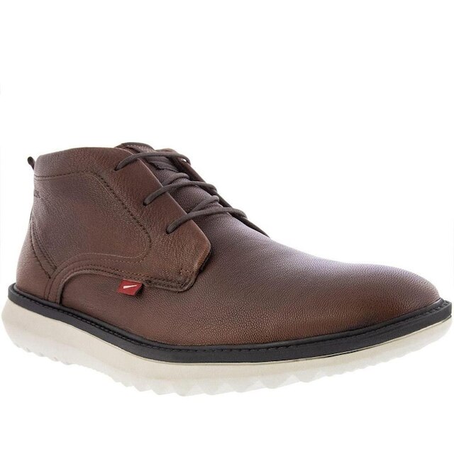 Bota Ferracini Galaxy Pespontos Couro Marrom - Marrom | Netshoes
