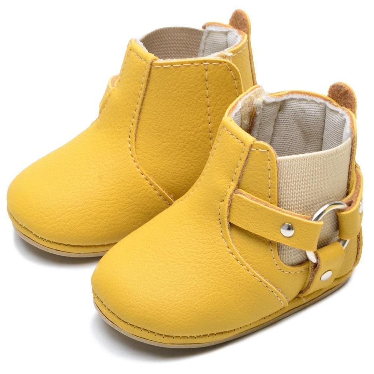 Bota Infantil Botinha Menino Tira Autocolante Elastico Detalhe Metal ...