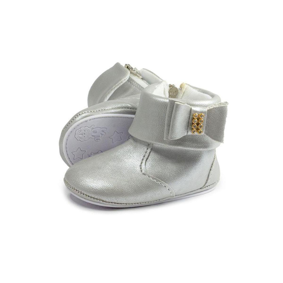 Bota infantil menina sapatinho bebe recém nascido botinha confortavel ...