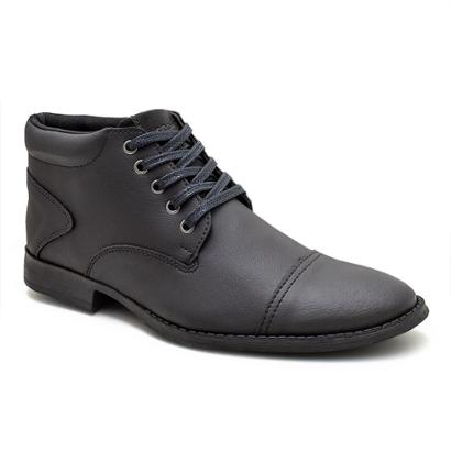 BOTA MASCULINA PRETA FORK SOCIAL ORIGINAL CONFORTO RESISTENTE - Preto ...