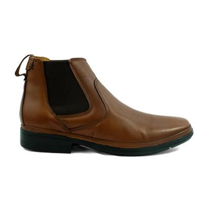 Bota Masculina Savelli Chelsea Couro - Havana - Marrom | Netshoes