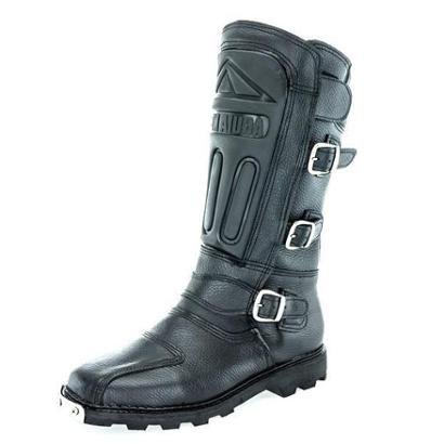 BOTA MOTOCROSS TRILHA BOZ COUROS REF:820 - Preto | Netshoes
