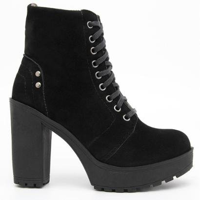 Bota Salto Alto Chapadeiros Cano Curto Sola Tratorada Antiderrapante ...